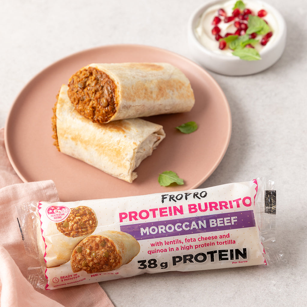 Moroccan Beef Protein Burrito – FroPro