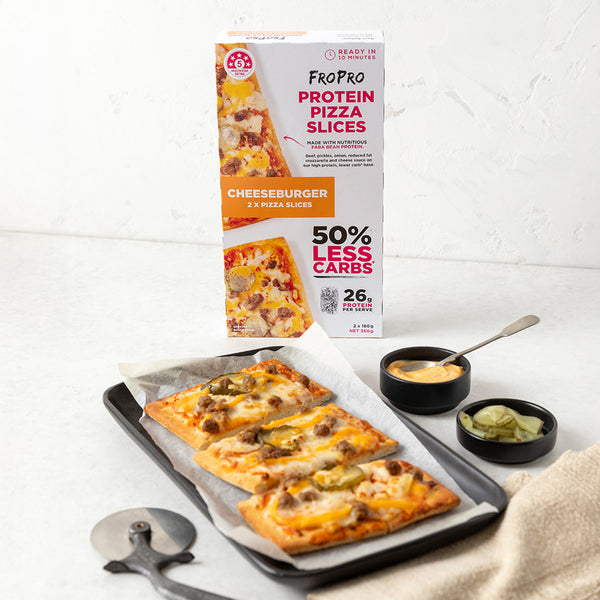 FroPro Protein Pizza Slices | 25g+ Protein, 50% Fewer Carbs
